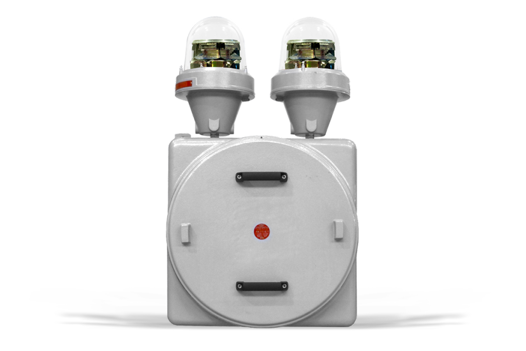 Aircraft warning lights for explosion-proof