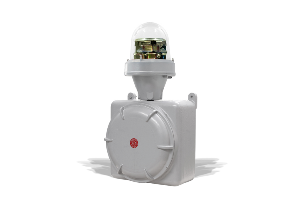 Aircraft warning lights for explosion-proof