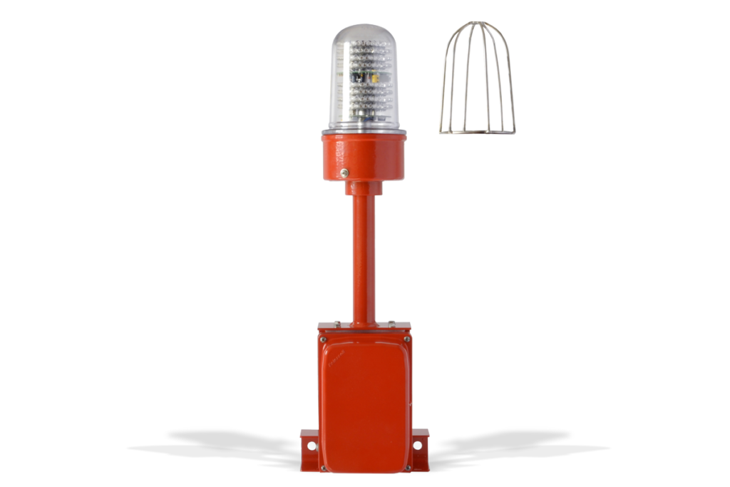 Conductor marking lights for overhead power lines