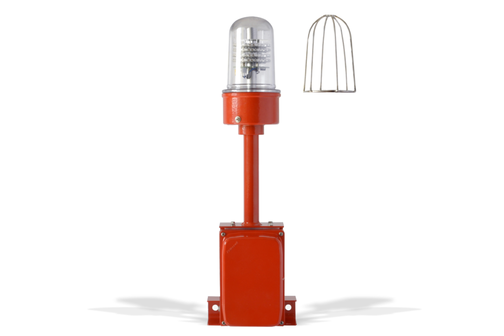 Conductor marking lights for overhead power lines